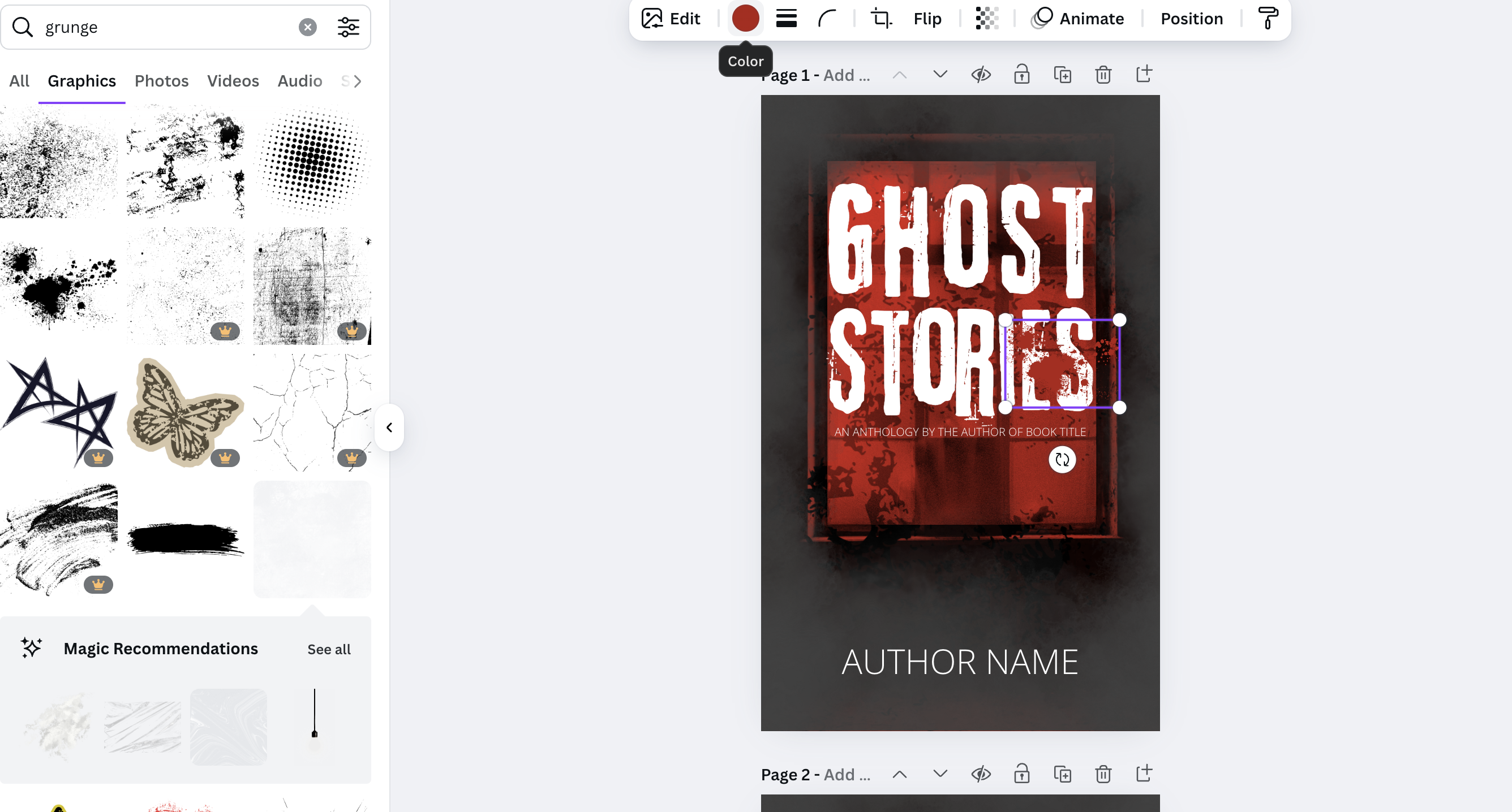 Creating A Horror Book Cover Using Canva (A Free Graphic Design ...