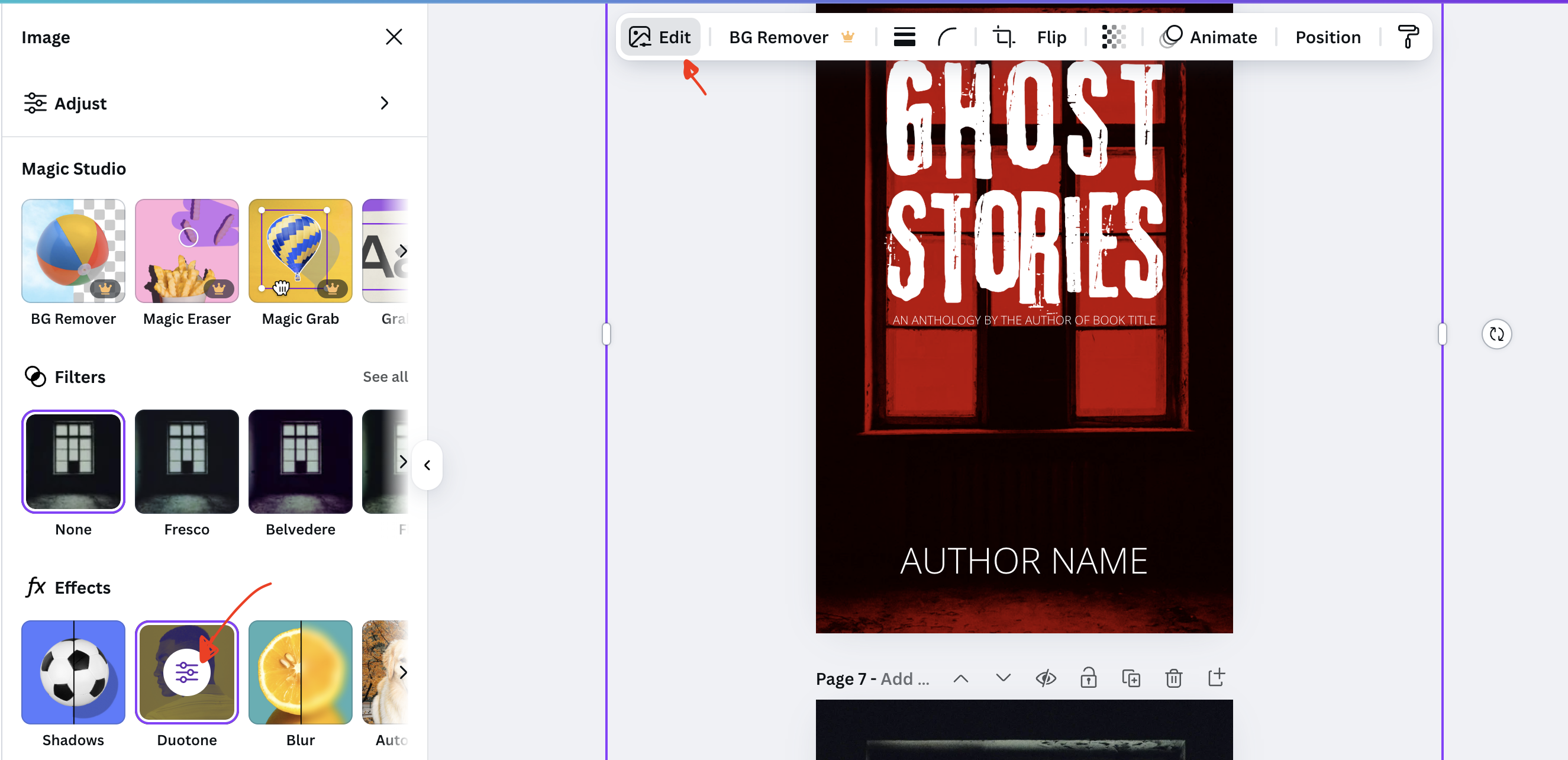 Creating A Horror Book Cover Using Canva (A Free Graphic Design ...